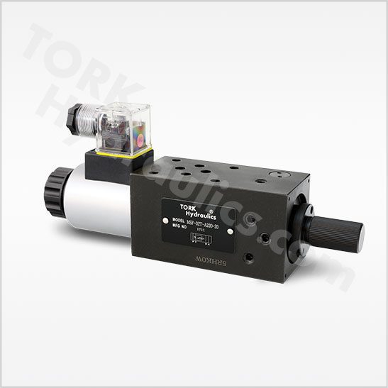MSF Modular Solenoid Operated Speed Control Valve - Tork Hydraulics ...