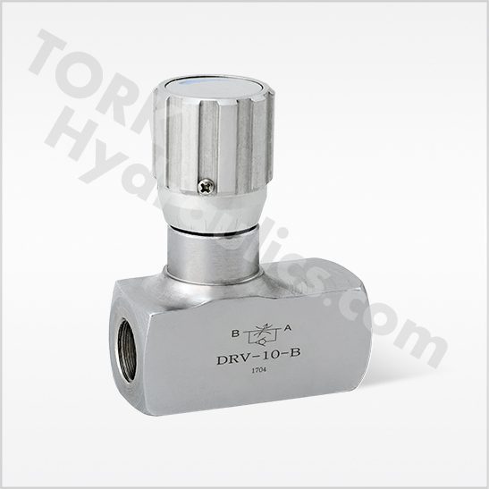 DV/DRV series throttle valves / throttle check valves - Tork Hydraulics ...